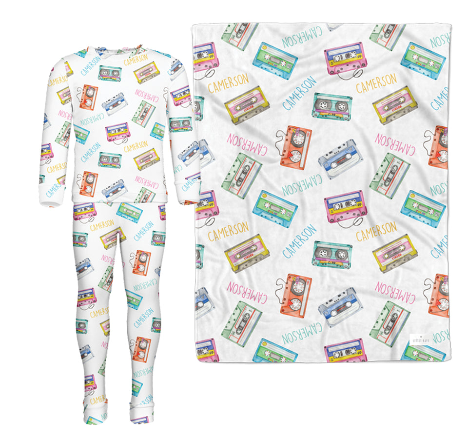 Snuggle Bundle - Pyjama & Blanket Bundle - Little Navy